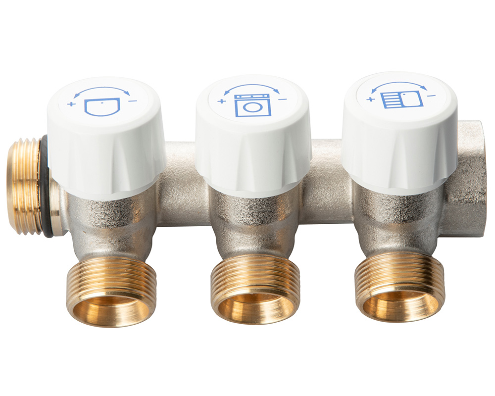 MONOLIT modular linear manifold with oblique valves - 461 | Pintossi+C